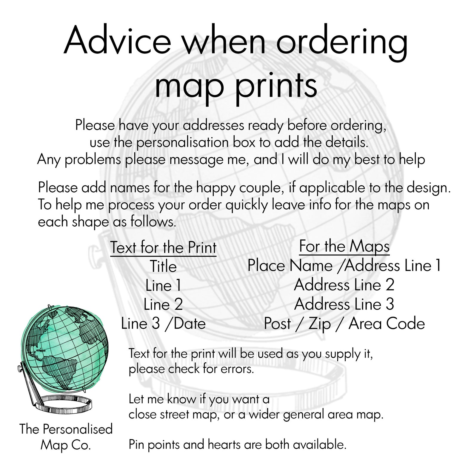 Personalised Wedding Map Card Special Location Map Card | Etsy