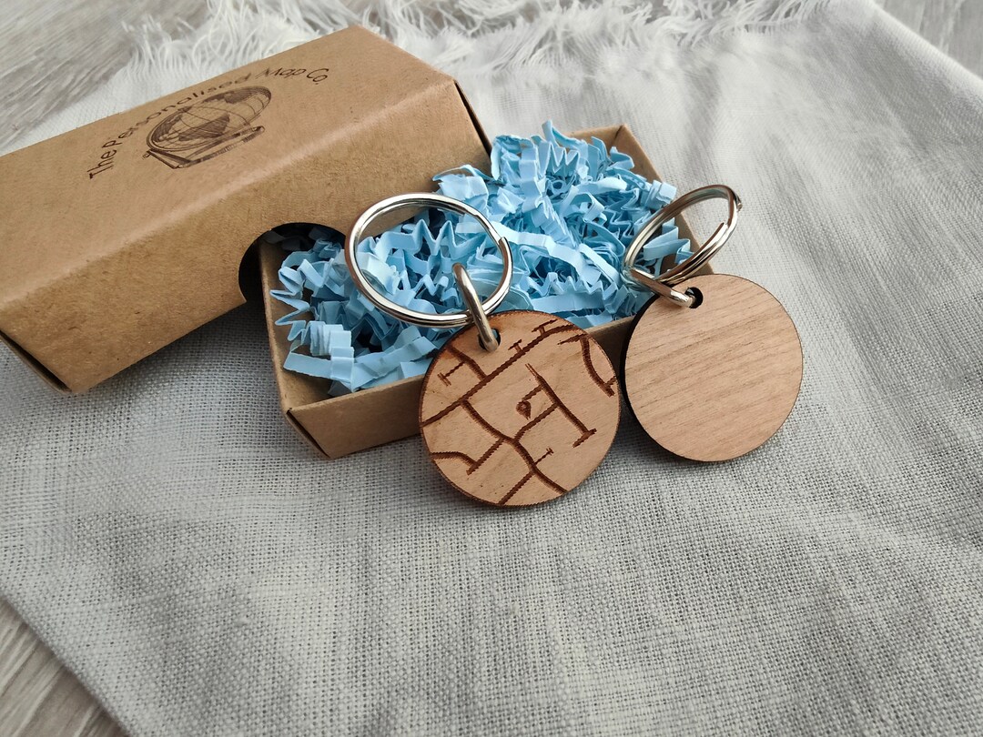 Matching Secret Message Keychain, His and Hers Keyrings, Matching ...
