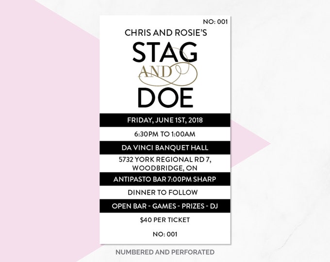 Stag & Doe Ticket Simple Arrow and Heart Design - Etsy Canada