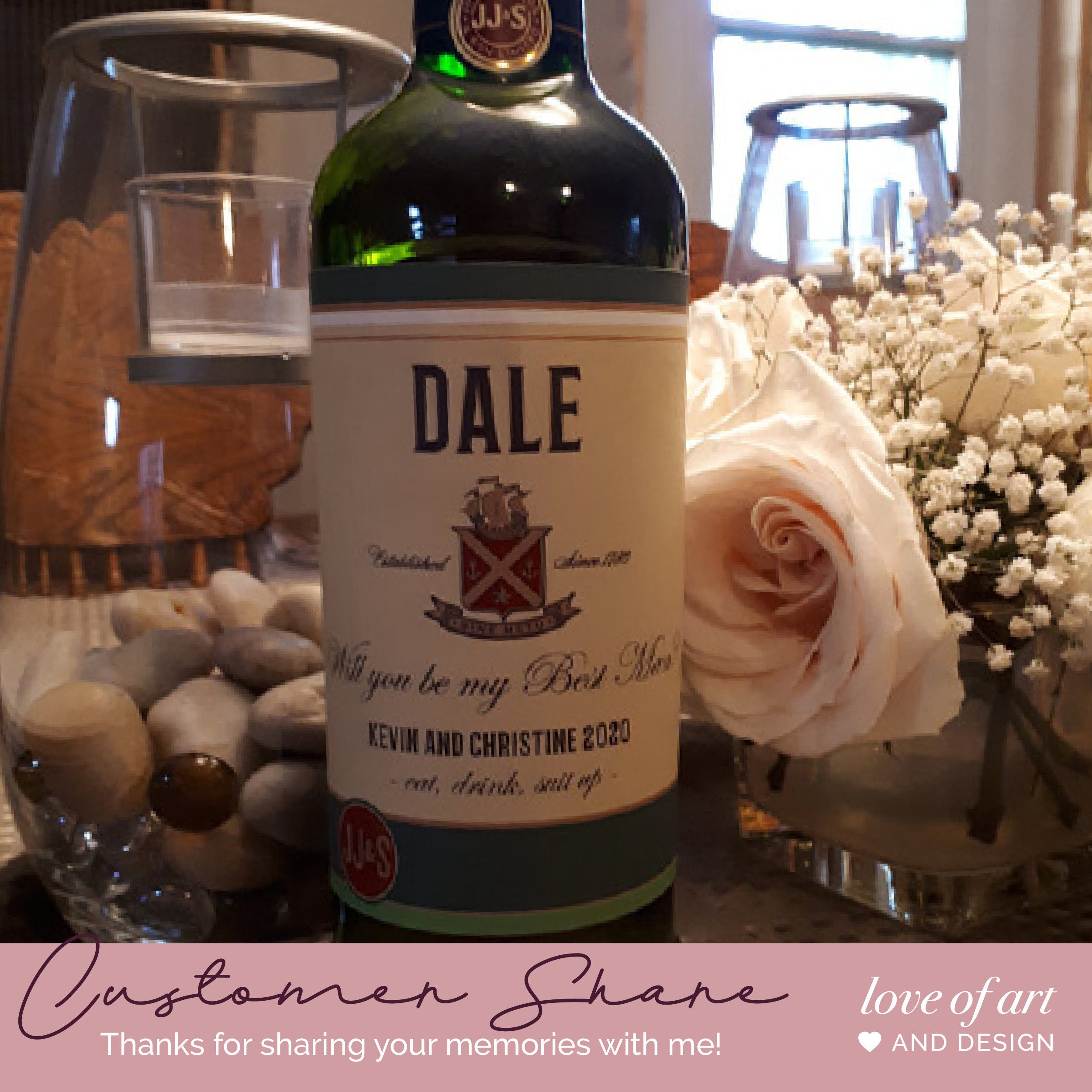 Groomsmen Proposal Label - Will You Be My Groomsman - Best Man Gift ...