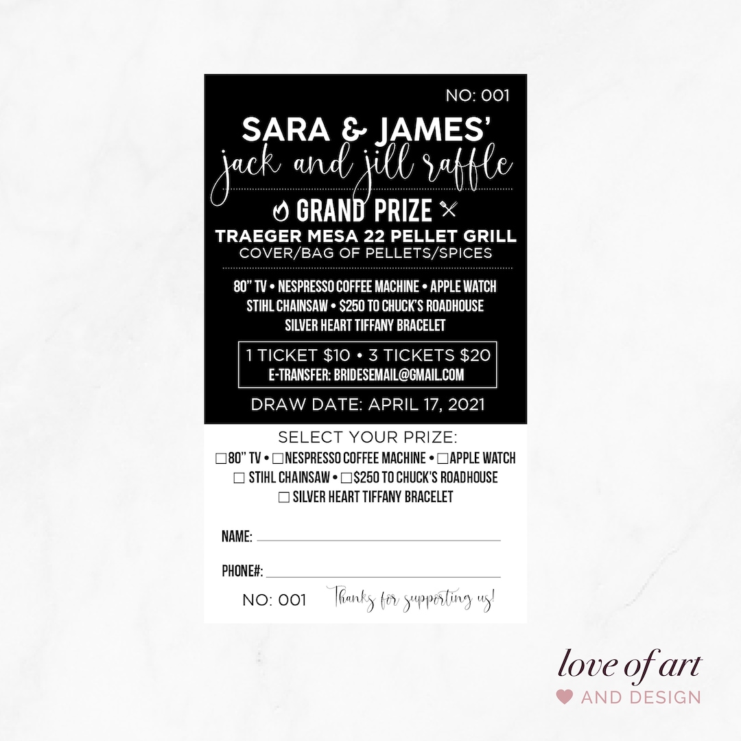 Stag and Doe Ticket - Jack and Jill Ticket - Multiple Prizes - BBQ ...