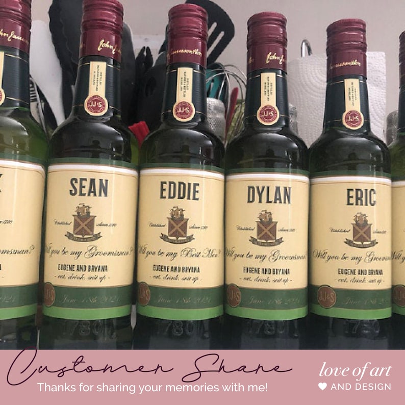 Groomsmen Proposal Label Will You Be My Groomsman Best Man - Etsy Canada