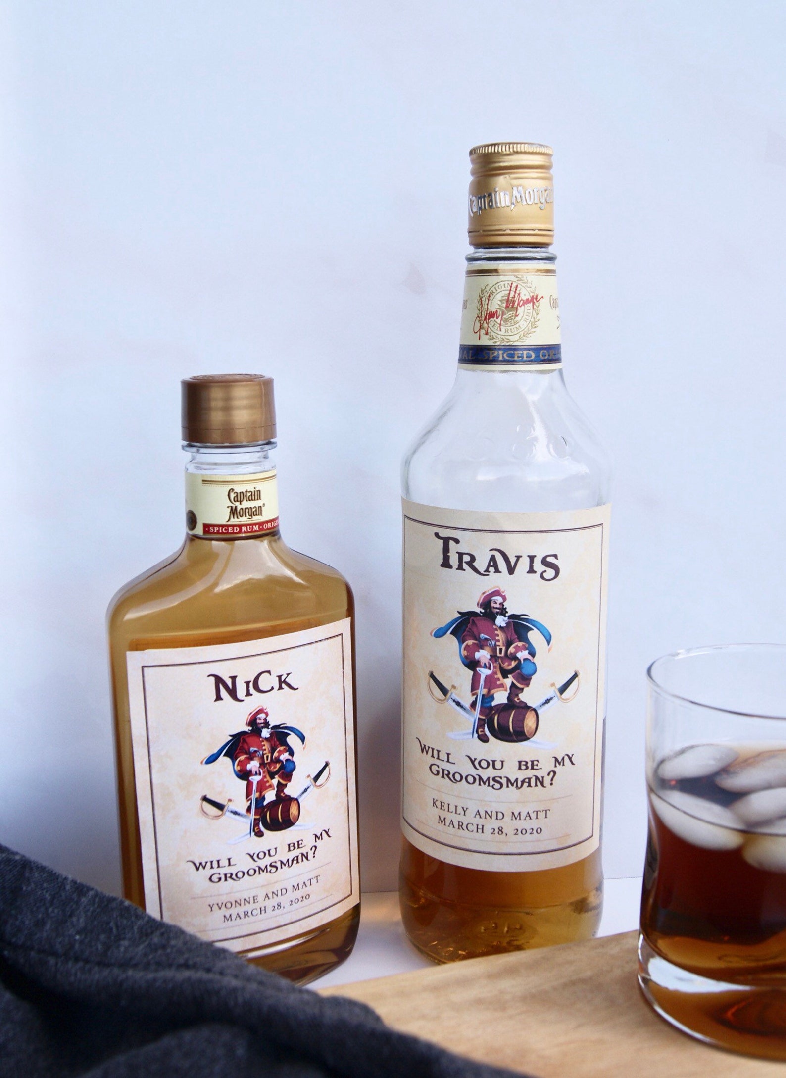 Groomsmen Proposal Label Liquor Label Will You Be My - Etsy