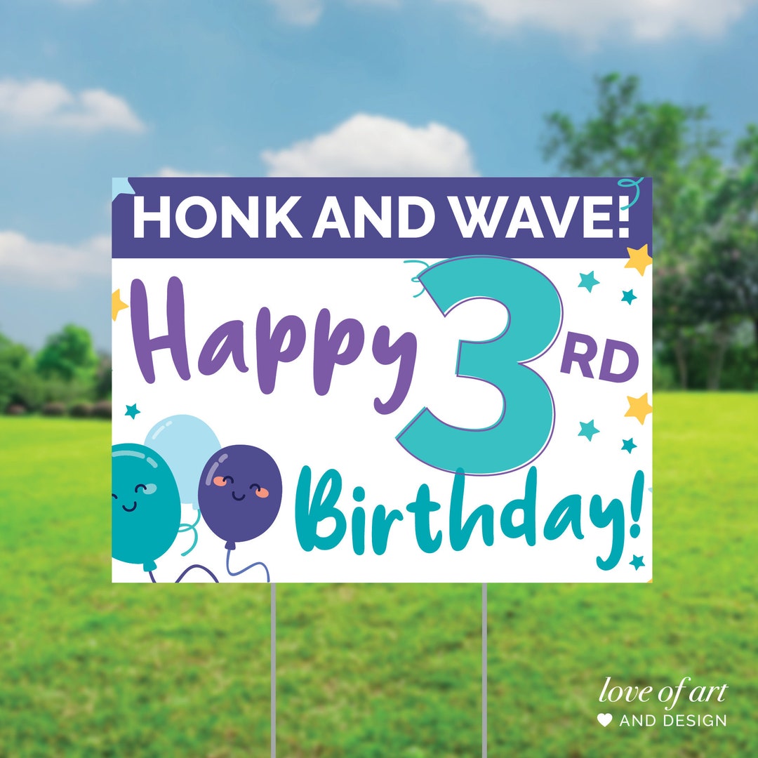 Birthday Lawn Sign - Personalized Birthday Yard Sign - Birthday Yard ...
