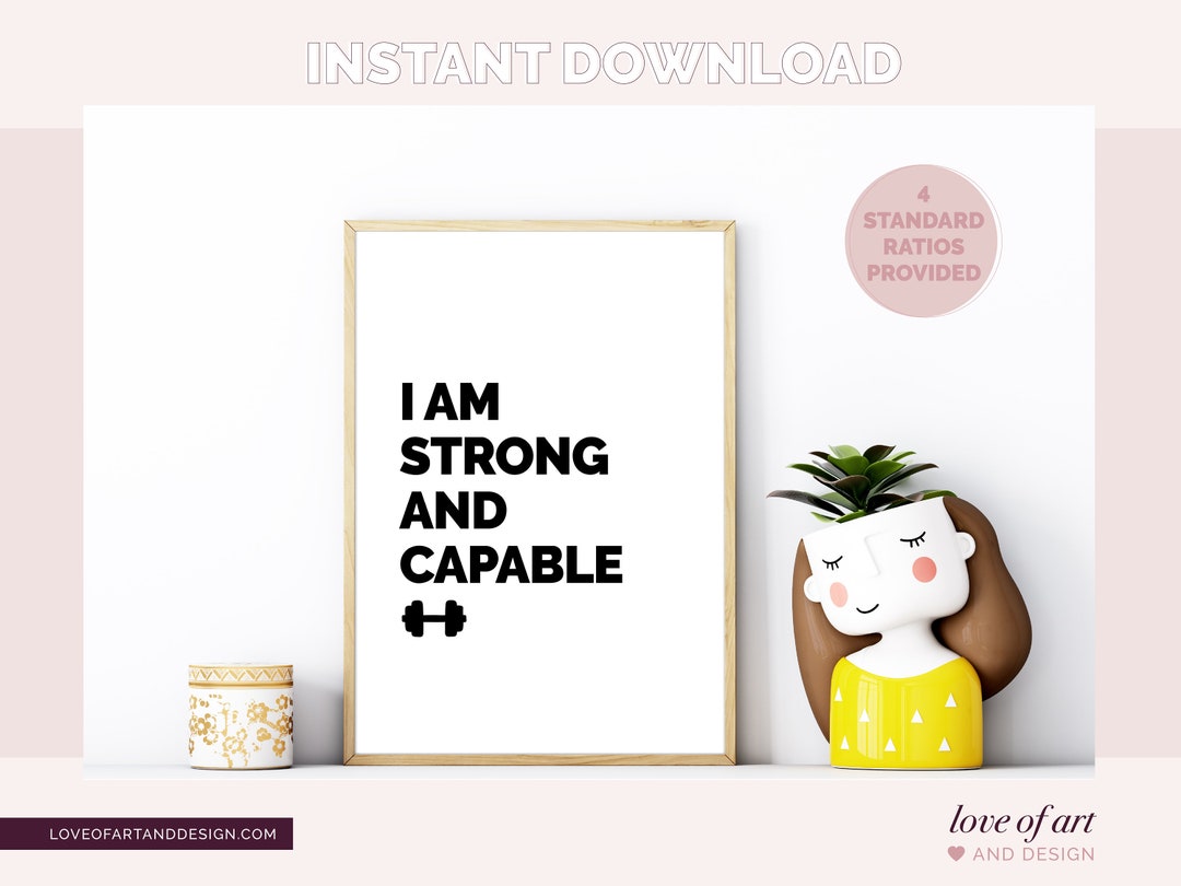 Home Decor Print - Motivational Gym Poster - Gym Decor Printable ...