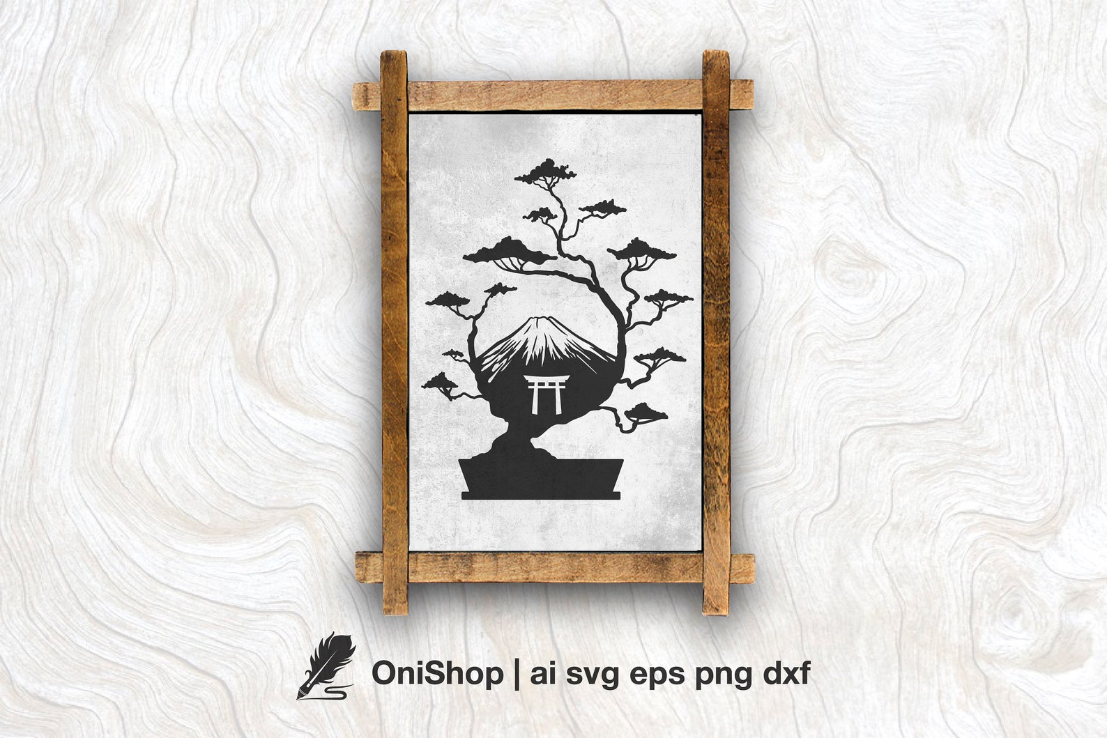 Bonsai SVG, Torii Gate SVG, Fuji Mountain SVG, Japanese Art, Silhouette ...