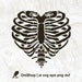 Skeleton Rib Heart Svg Bundle 6 Options Rib Cage Heart - Etsy