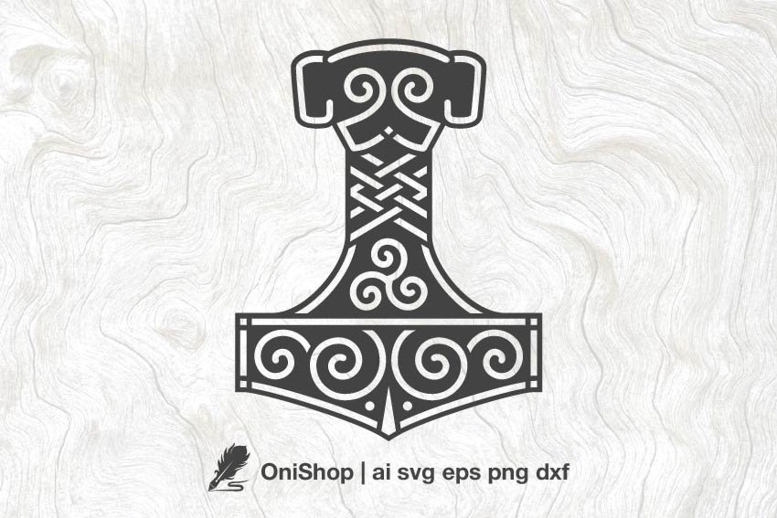 Mjolnir 10 SVG Options Bundle, Thor's Hammer Pack, Viking Wall Decor ...