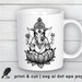 Ganesha SVG Lord Ganpati Yoga Clipart Printable Lazer - Etsy