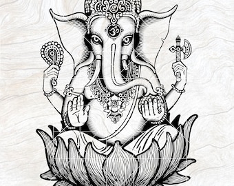Ganesha Dxf | Etsy India