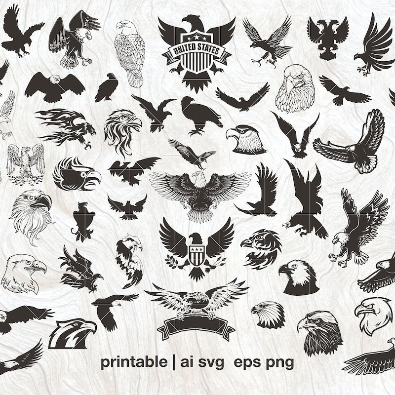 Eagle Svg - Etsy