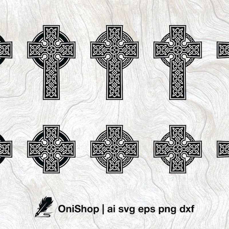 Celtic Cross Dxf Files - Etsy