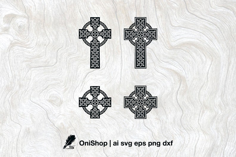Celtic Cross Svg Bundle, 20 Options Pack, Celtic Knot Set, Religious ...