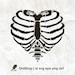 Skeleton Rib Heart Svg Bundle, 6 Options , Rib Cage Heart, Heart ...