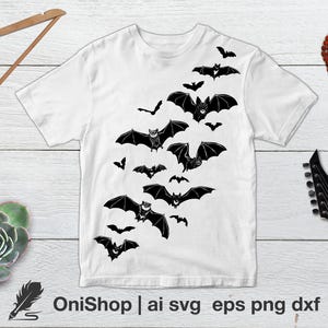 Bat SVG Bundle, Bat Vector Pack, Bat Laser Cut, Ai Eps Dxf Files, Bat ...