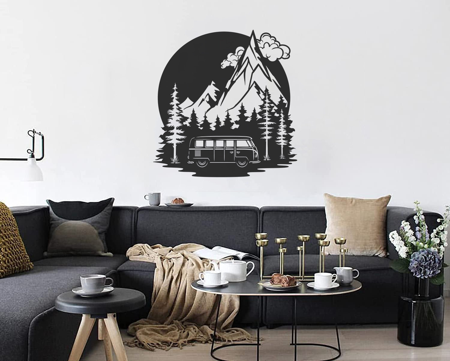 Camper Svg, Vanlife Vector, Camping Svg, Outdoor Svg, Forest Svg ...