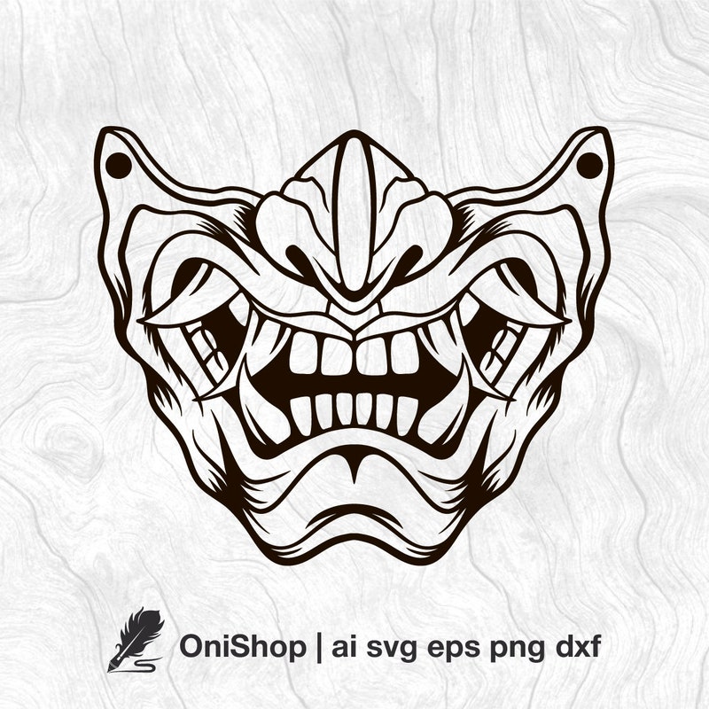 Oni Demon Skull Mask - Etsy