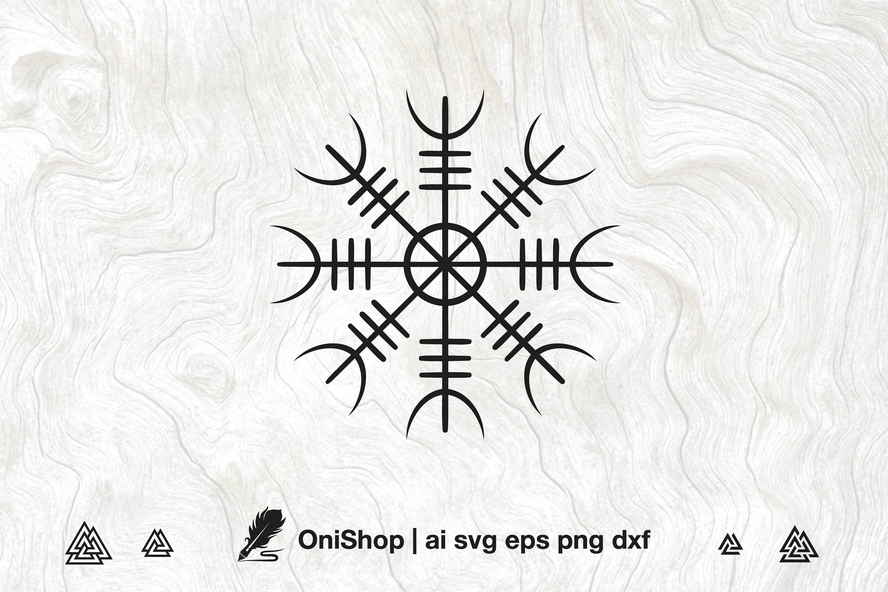 Helm of Awe Svg 20 Options Pack, Aegishjalmur Svg Bundle, Vegvísir ...