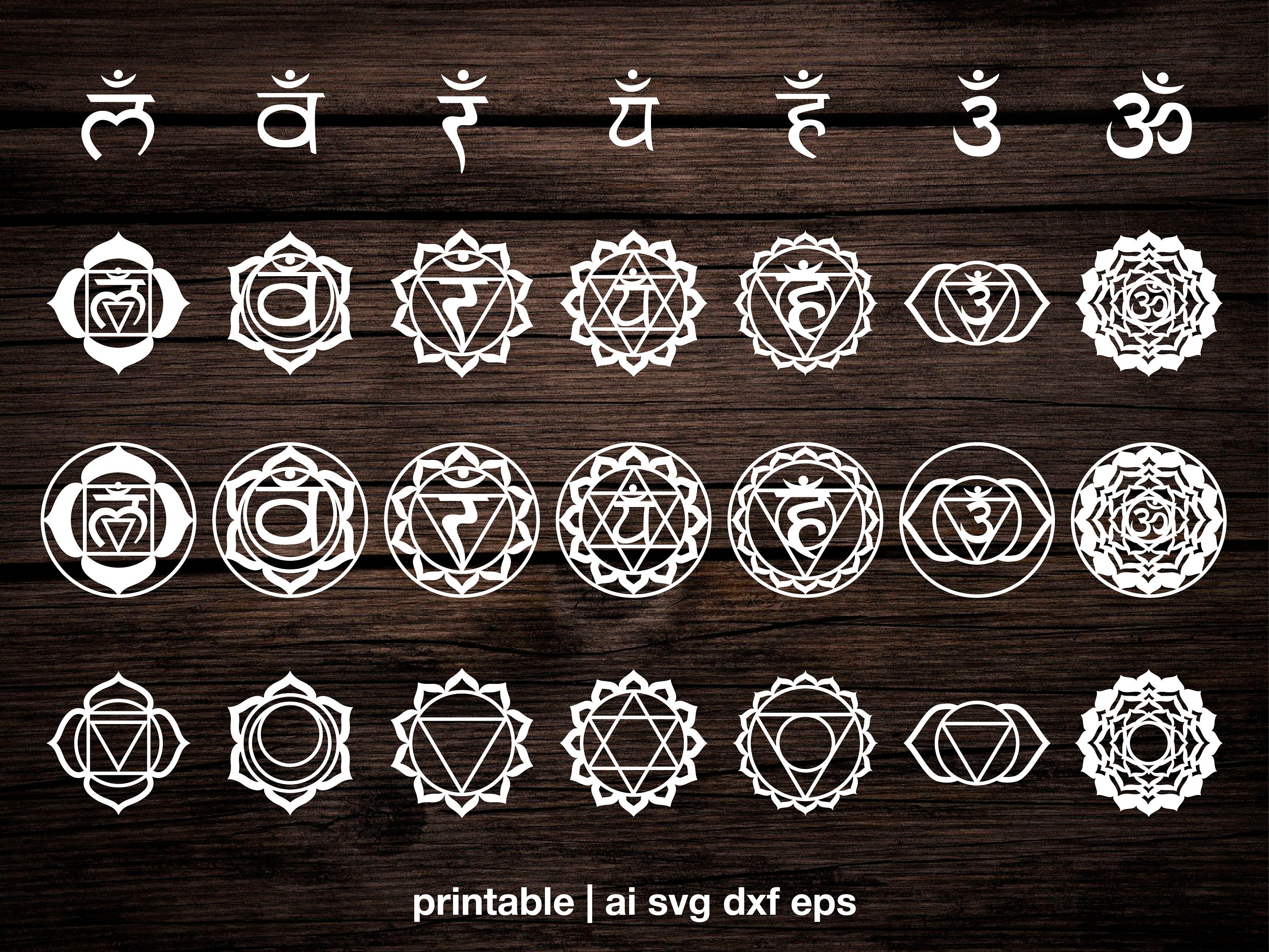 Chakras Vector, Chakra Svg Chakra Art Sacral Chakra Chakra Laser Cut ...