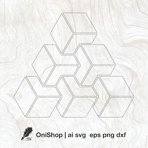 Impossible Geometry Objects Svg Bundle, 45 Impossible Shapes , Svg Ai ...