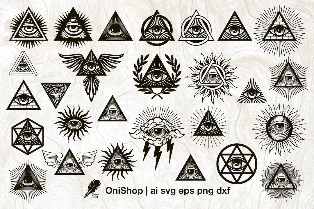 Eye of Providence Svg Bundle, 27 Options All Seeing Eye Pack, Eye Set ...