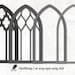 Gothic Window Layered SVG, 3D Church Window Vector DXF, Cathedral ...