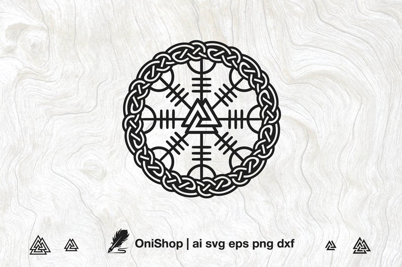 Helm of Awe Svg 20 Options Pack, Viking Amulet, Aegishjalmur Svg Bundle ...