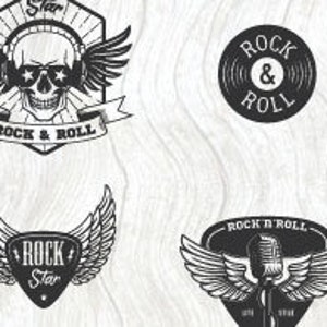 Rock Svg Bundle, T-shirt Design, Band Logo, Rock N Roll SVG Bundle ...