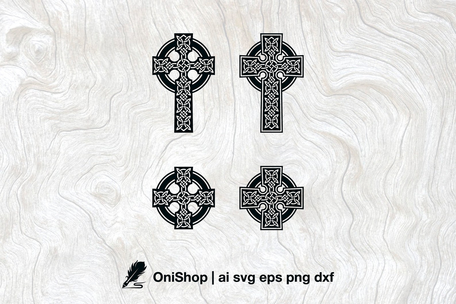 Celtic Cross Svg Bundle, 20 Options Pack, Celtic Knot Set, Religious ...