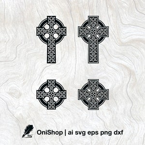 Celtic Cross Svg Bundle, 20 Options Pack, Celtic Knot Set, Religious ...