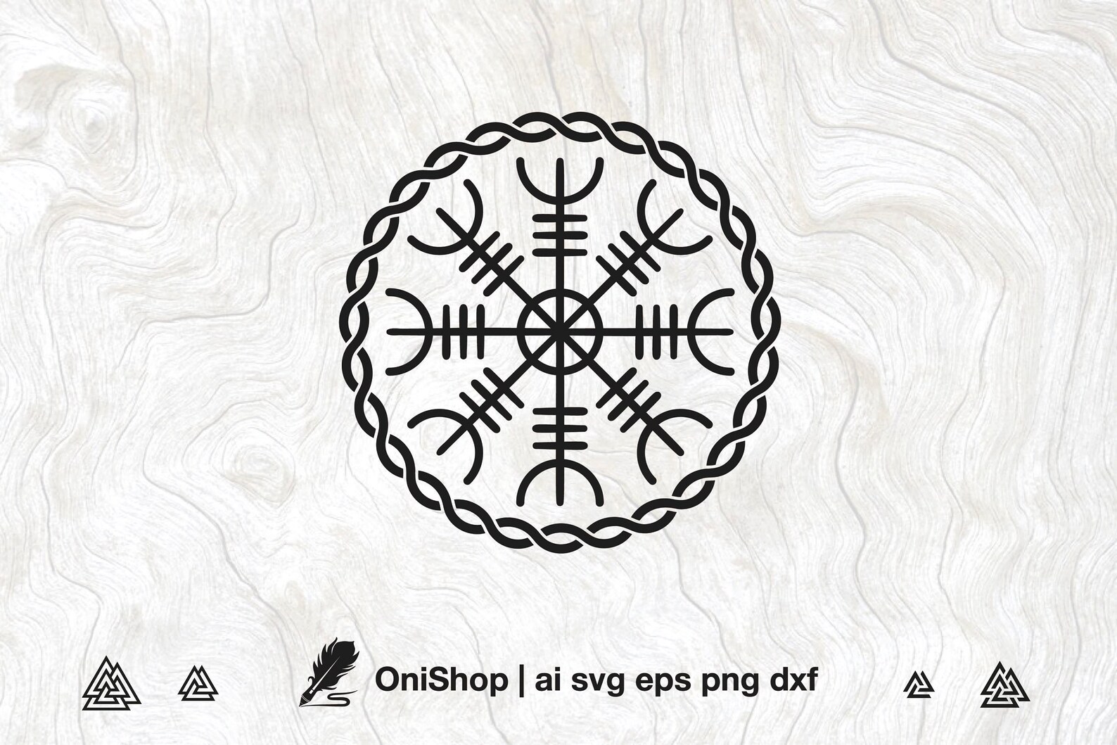 Helm of Awe Svg 20 Options Pack, Viking Amulet, Aegishjalmur Svg Bundle ...