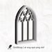 Gothic Window Layered SVG, 3D Church Window Vector DXF, Cathedral ...