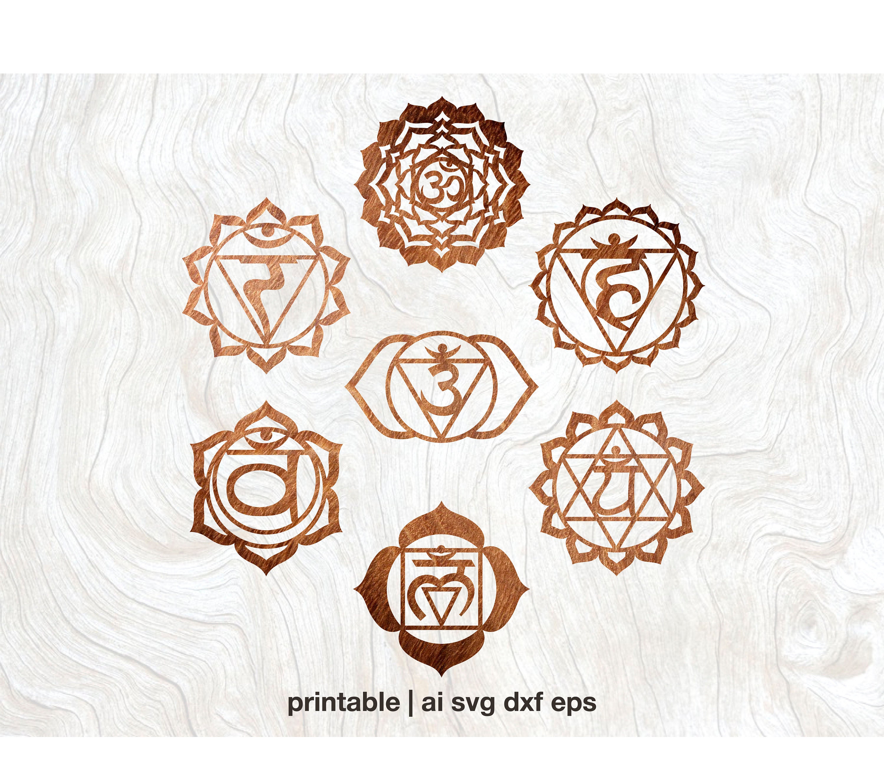 Chakras Vector, Chakra Svg Chakra Art Sacral Chakra Chakra Laser Cut ...