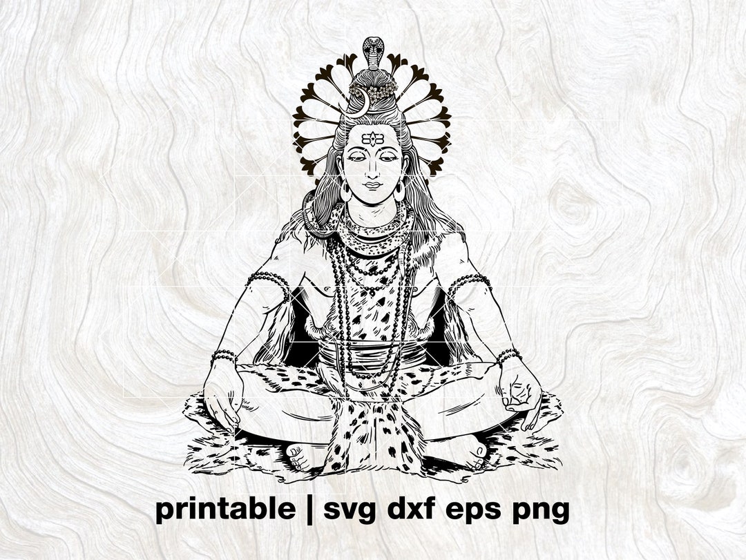 Vector Shiva | Mahadev | Printable | Svg Dxf Eps Png - Etsy
