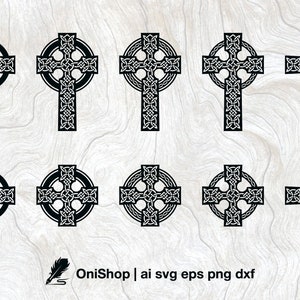 Celtic Cross Svg Bundle, 20 Options Pack, Celtic Knot Set, Religious ...