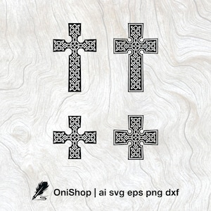 Celtic Cross Svg Bundle, 20 Options Pack, Celtic Knot Set, Religious ...