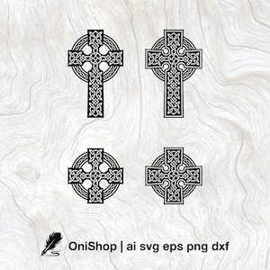 Celtic Cross Svg Bundle, 20 Options Pack, Celtic Knot Set, Religious ...