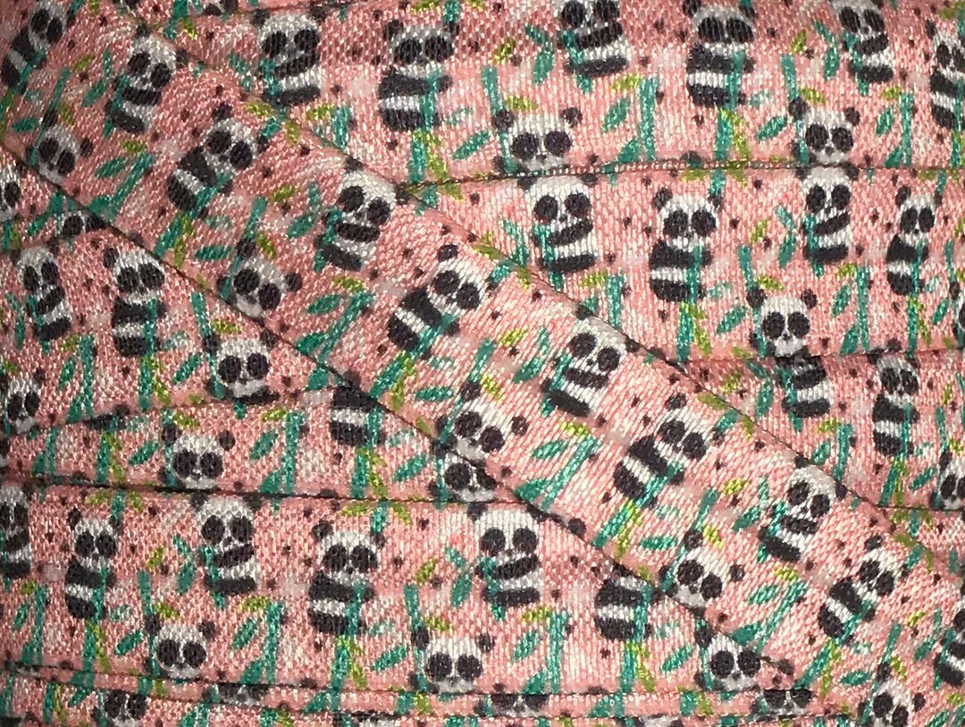 Printed Fold Over Elastic, Animal Print Elastic for Headbands and Hair ...