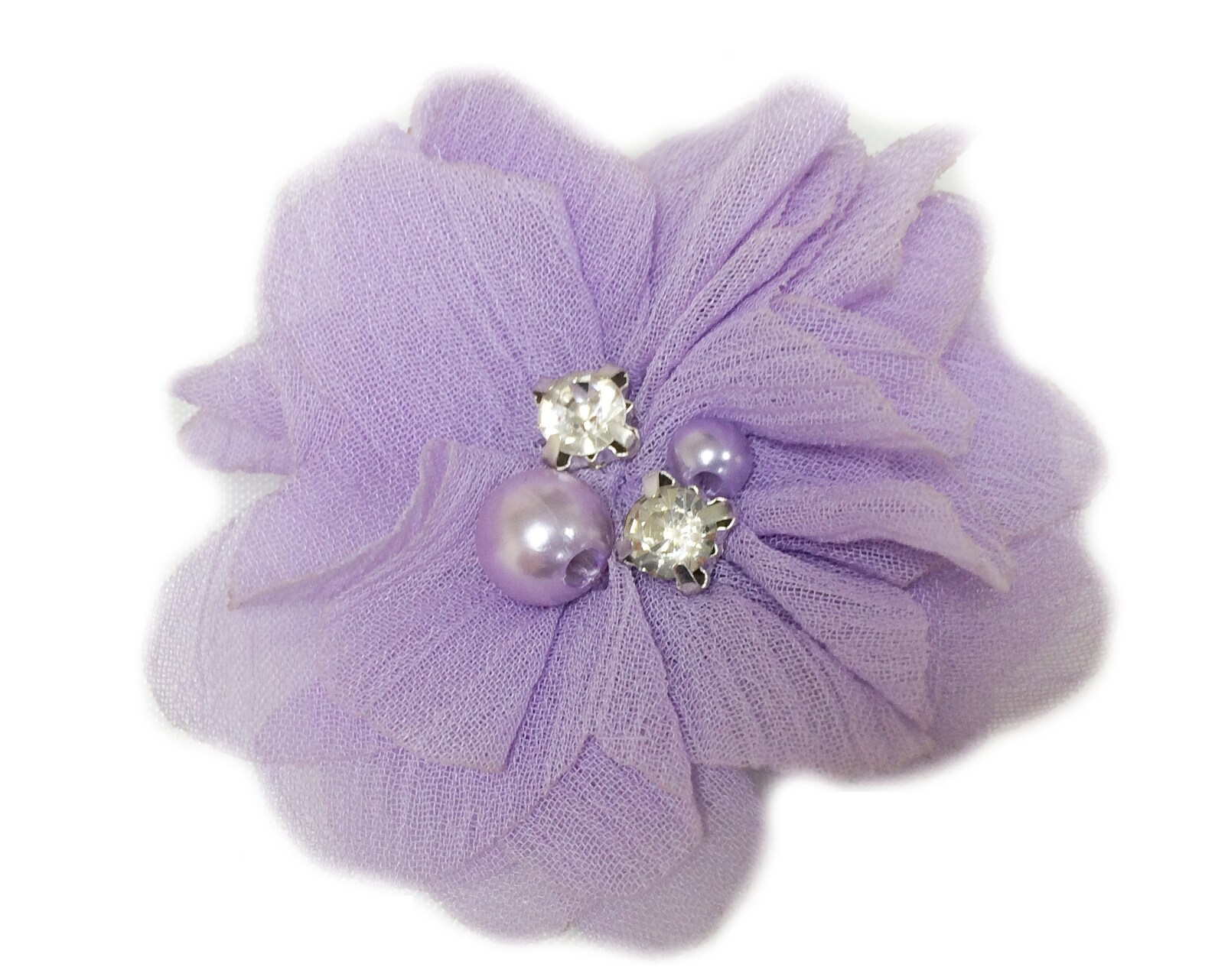 2" Colorful Pearl & Rhinestone Flower, Flower Heads, Wholesale, Flower ...