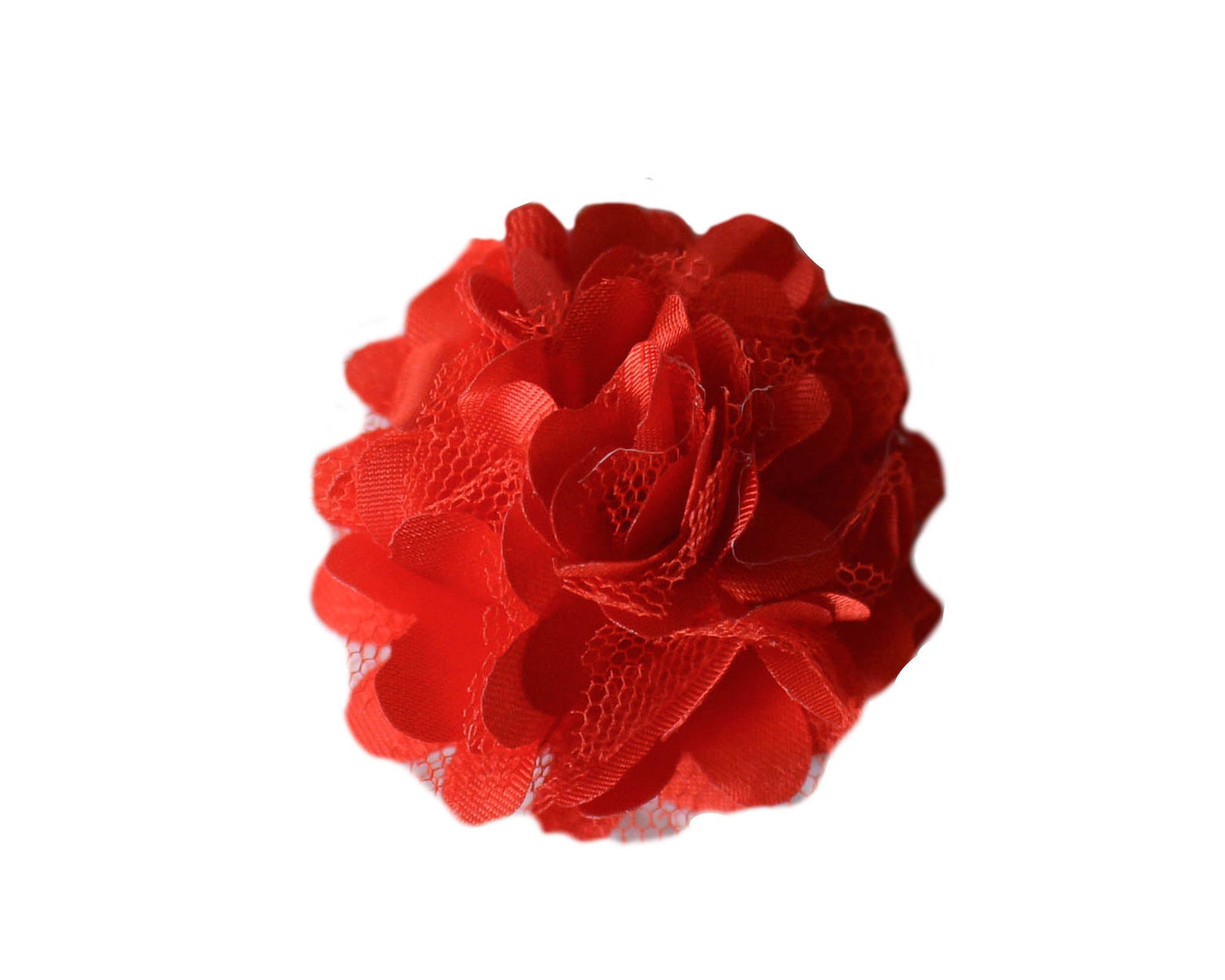 2" Satin Puff Flower, Bulk Flower Heads for Baby Girl Headbands, 19 ...