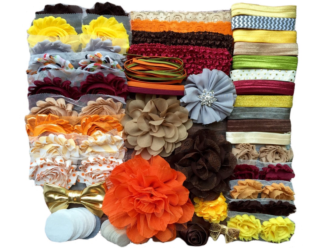 Fall Headband Kit, Baby Shower Headband Kit, Baby Shower Headband ...