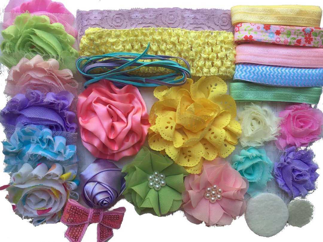 Baby Shower Headband Kit "mini Springtime Pastels", Baby Shower ...