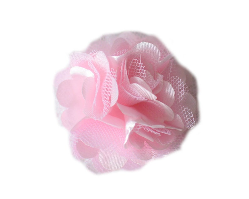 2" Satin Puff Flower, Bulk Flower Heads for Baby Girl Headbands, 19 ...