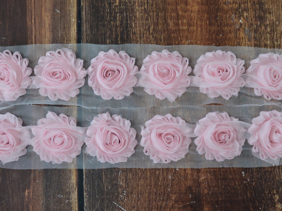 2.5 Inch Shabby Flowers Wholesale, Flowers for Baby Headbands, Shabby ...