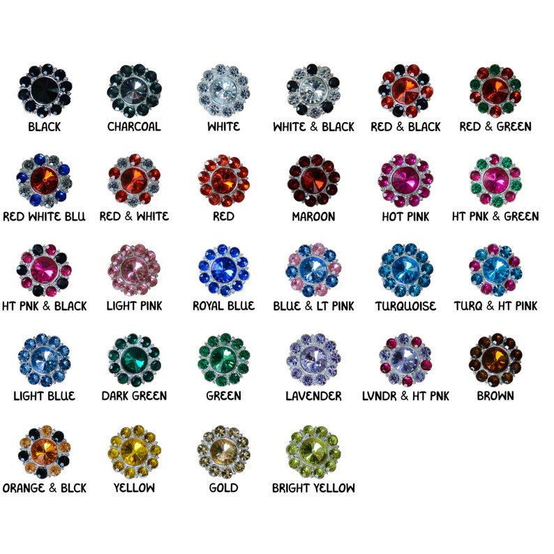1 Inch Rhinestone Button Flatback, Flat Back Rhinestone Embellishment ...