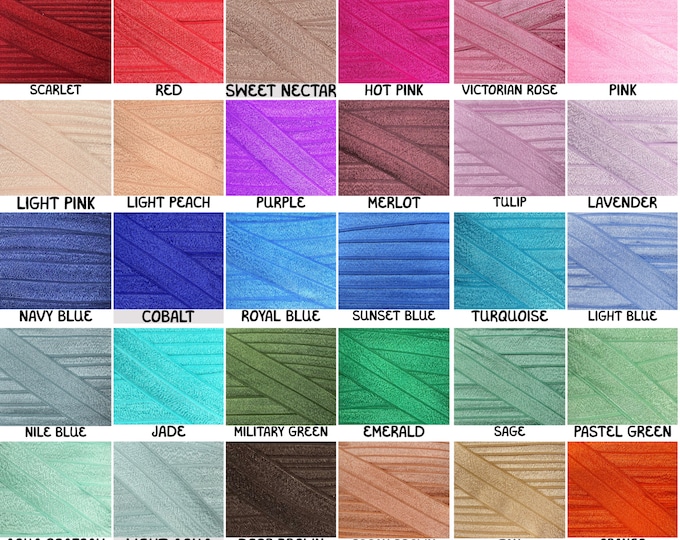 Fold Over Elastic 1", Fold Over Elastic for Headbands or Sewing ...