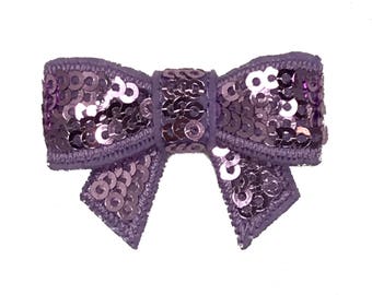 Mini Sequin Bow | Etsy