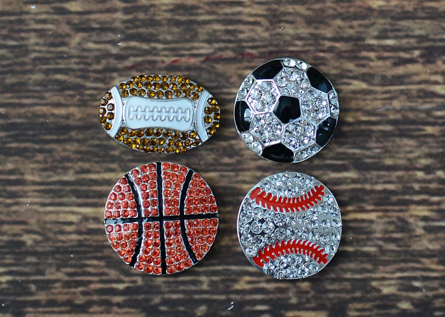 20mm Rhinestone Soccer Ball Embellishment Embellishments for | Etsy