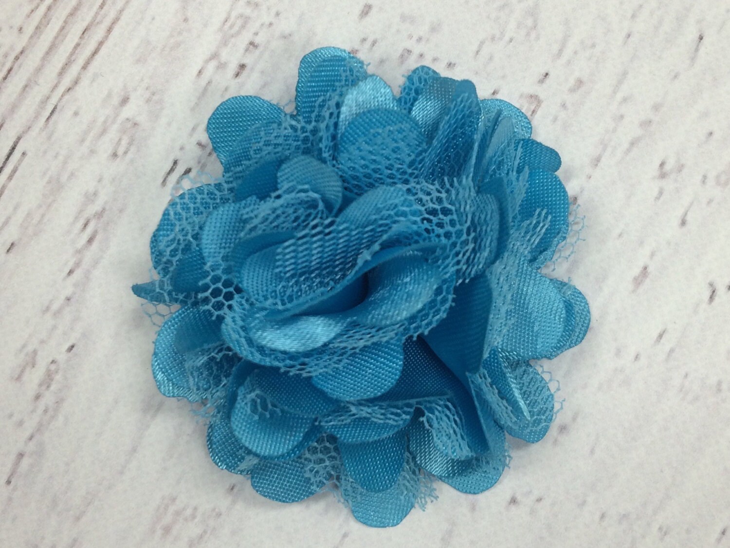 2 Satin Puff Flower Bulk Flower Heads for Baby Girl | Etsy