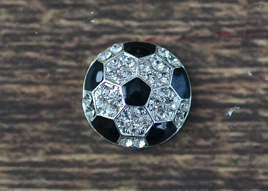 20mm Rhinestone Soccer Ball Embellishment Embellishments for | Etsy